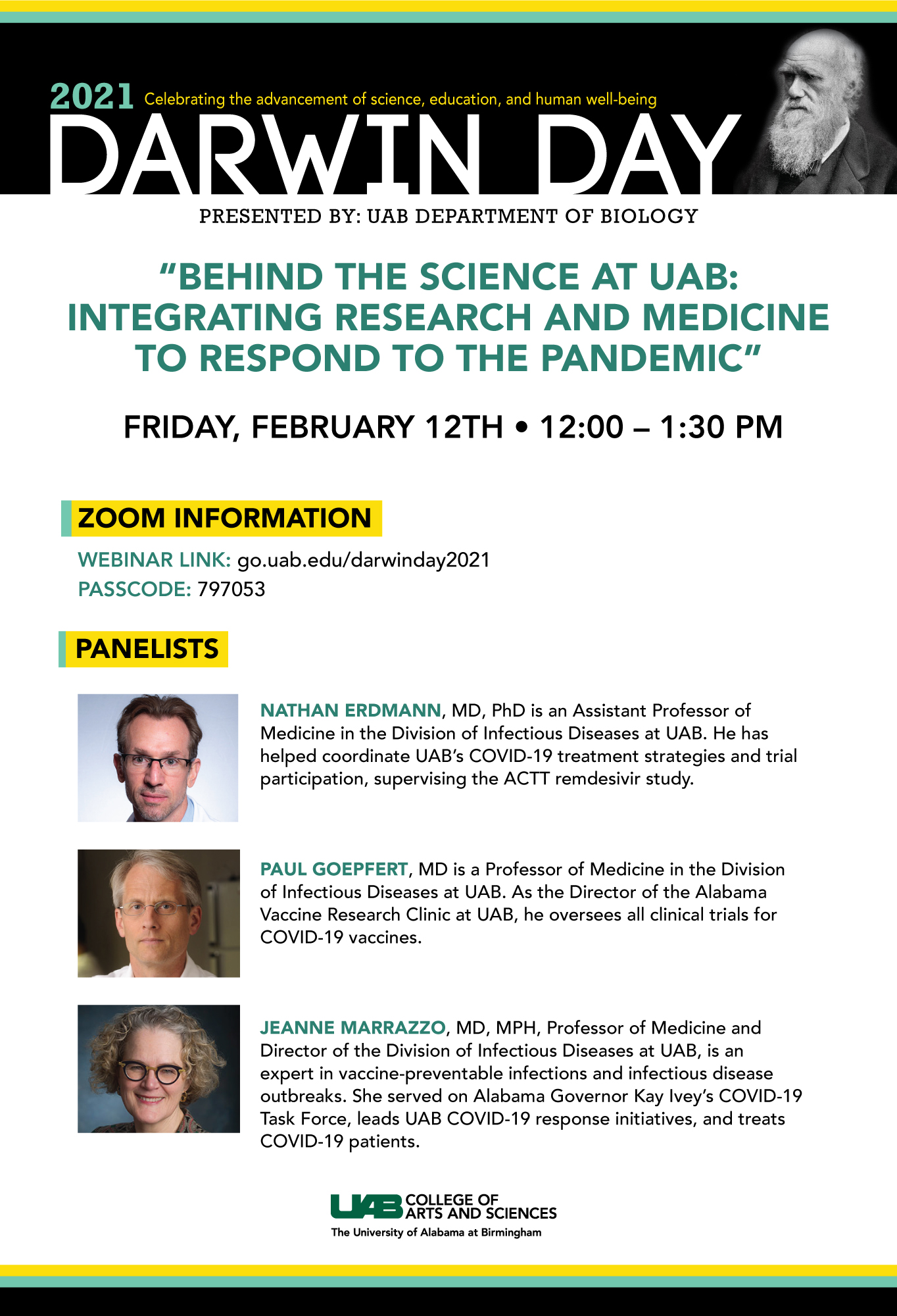 Darwin Day – Integrating research and medicine to respond to the ...